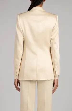 TOM FORD Double-breasted Silk & Wool Twill Blazer