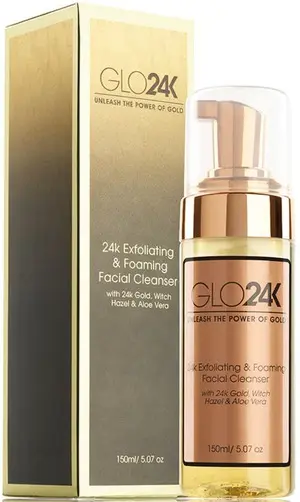 GLO24K 24k Exfoliating & Foaming Facial Cleanser - Na