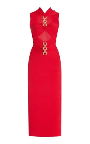 Cult Gaia Cristos Embellished Jersey Dress