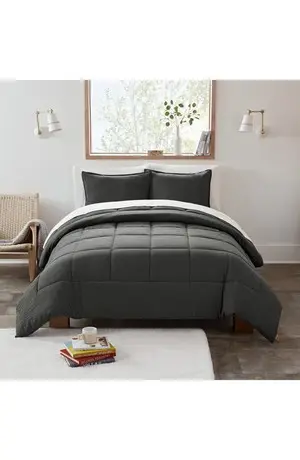 UGG Devon Comforter & Sham Set - Charcoal