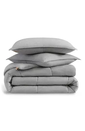 UGG Devon Comforter & Sham Set Seal Gray