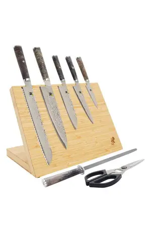 MIYABI 5000mcd Artisan 8-piece Knife Block Set - Stainless Steel