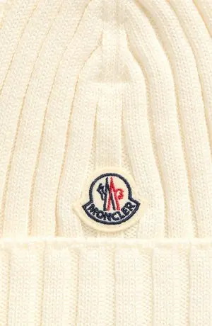 Moncler Ribbed Wool Beanie