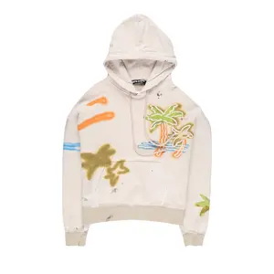 Palm Angels Palm Neon Hoodie - Cream