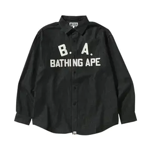 A BATHING APE Loose Fit Denim Shirt