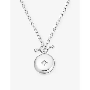 Astley Clarke Biography Locket Sterling-silver And Sapphire Necklace - Sterling Silver