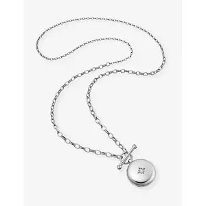 Astley Clarke Biography Locket Sterling-silver And Sapphire Necklace - Sterling Silver