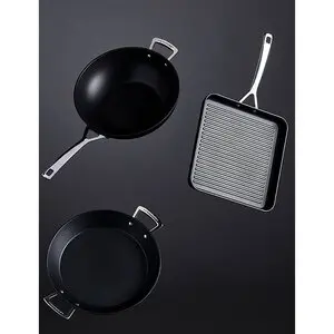 LE CREUSET Toughened Non-stick Square Grill Pan With Long Handle - One-color