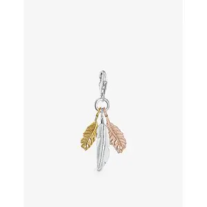 THOMAS SABO Charm Club Feather Charm - Gold-plated Silver