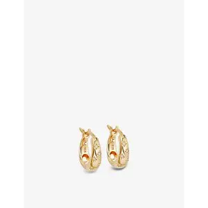 Astley Clarke Celestial Mini Huggie Earrings - Yellow Gold Vermeil