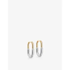 Astley Clarke 18ct Yellow Gold Vermeil And Hoop Earrings - Sterling Silver