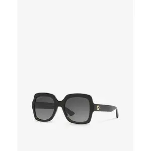 Gucci Rectangle-frame Acetate Sunglasses