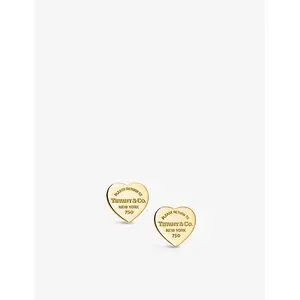 Tiffany & Co. Mini Heart Tag Gold Earrings