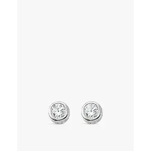 THOMAS SABO Logo-engraved Round Stud Earrings - 925 Silver & Cz