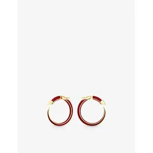 SHAUN LEANE Sabre Solis Hoop Earrings - Yellow Gold Vermeil
