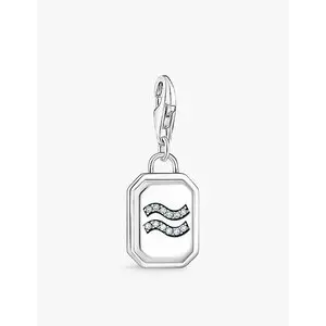 THOMAS SABO Aquarius Sterling-silver And Cubic Zirconia Charm - 925 Silver & Cz