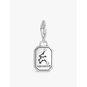 THOMAS SABO Aquarius Sterling-silver And Cubic Zirconia Charm