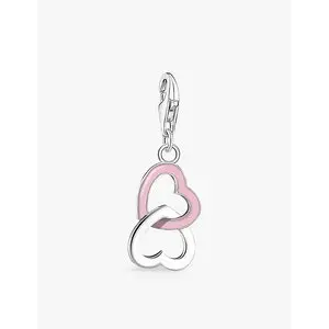 THOMAS SABO Intertwined Hearts Charm - Silver & Enamel