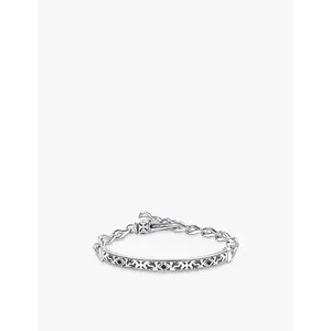 THOMAS SABO Engraved Cuff Bracelet - 925 Blackened Silver