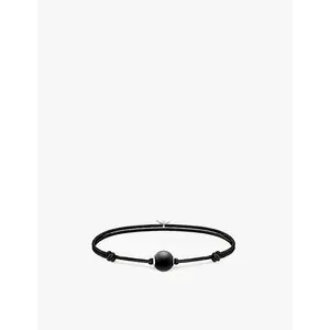THOMAS SABO Sterling-silver And Obsidian Beaded Bracelet - Textile & Obsidian