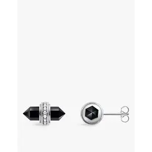 THOMAS SABO Hexagonal Stud Earrings - 925 Silver & Cz
