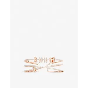 APM MONACO Triple-band Cuff Bracelet - Rose Gold