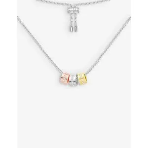 APM MONACO Morse Code Zirconia Necklace - Multicolor