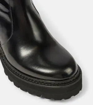 See By Chloé Knee-high Leather Boots With Gold Hardware