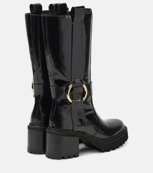 See By Chloé Ring 60 Leather Knee-high Boots