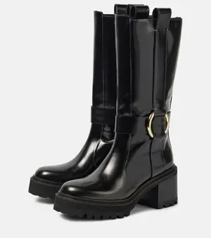 See By Chloé Ring 60 Leather Knee-high Boots