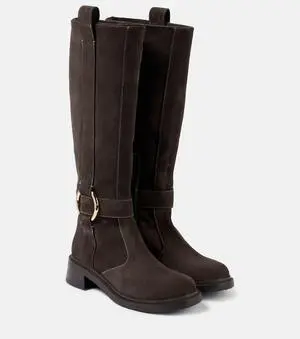 See By Chloé Ring Suede Knee-high Boots
