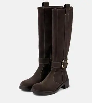 See By Chloé Ring Suede Knee-high Boots