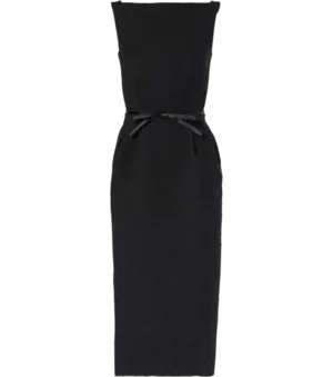 Erdem Tweed Midi Dress - Black