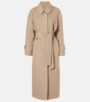 Brunello Cucinelli Wool-cashmere Overcoat - Brown