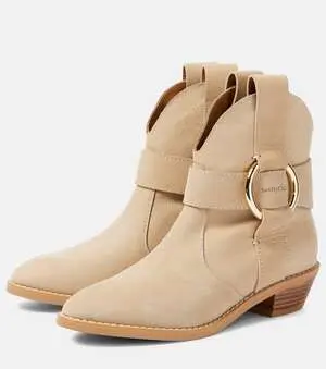 See By Chloé Ring 40 Leather Ankle Boots