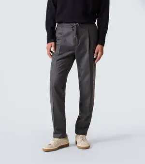 SLOWEAR Incotex Wool Tapered Trousers - Grey