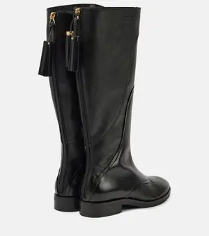 See By Chloé Knee-high Leather Boots With Tassel Detail