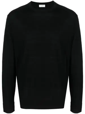 BALLANTYNE Round Neck Pullover Black