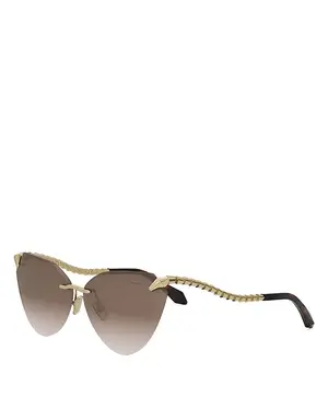 BVLGARI Serpenti Cat Eye Sunglasses - Gold/brown Gradient