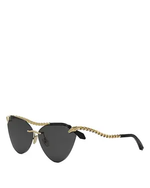 BVLGARI Serpenti Cat Eye Sunglasses Gold/gray Solid