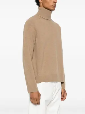 MAISON MARGIELA Roll-neck Wool Jumper - Neutrals