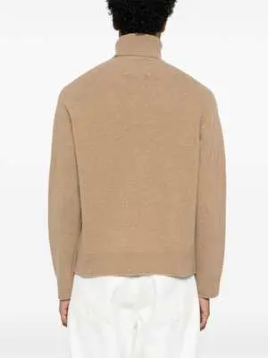 MAISON MARGIELA Roll-neck Wool Jumper - Neutrals