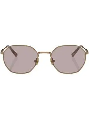 Brunello Cucinelli Hexagonal Sunglasses - Gold