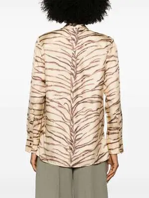 Stella McCartney Tiger-print Shirt - Neutrals