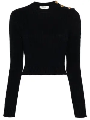 Chloé Cable-knit Cropped Jumper