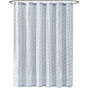 PERI HOME Ikat Eyelet Shower Curtain - Blue