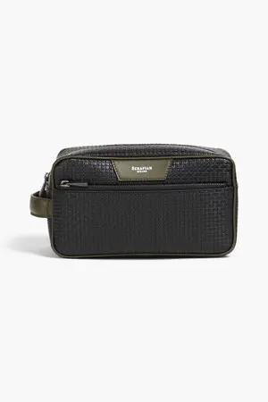SERAPIAN Serapian Coated-Canvas Wash Bag Black
