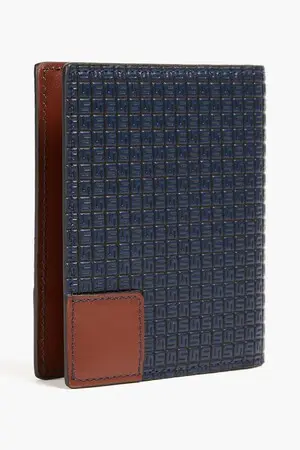 SERAPIAN Logoembossed Coatedcanvas And Leather Wallet