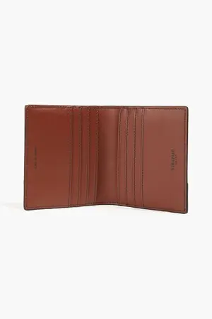 SERAPIAN Logoembossed Coatedcanvas And Leather Wallet
