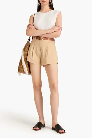 Derek Lam 10 Crosby Linen-blend Shorts